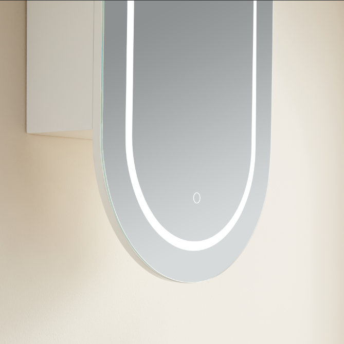 Olivia LED Pill Mirror Cabinet – Austile Ceramics