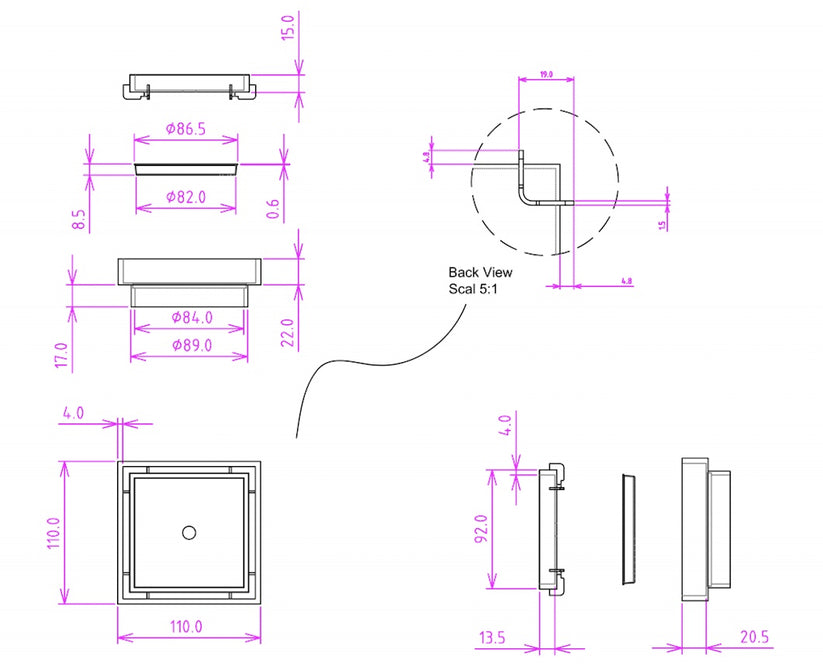 Ezy Flow 110 Tile Insert Waste – Austile Ceramics